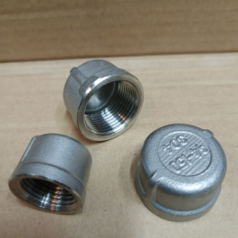 Jual Dop Drat dalam 3" Inch Stainless 304 / Tutup End Cap | Shopee ...