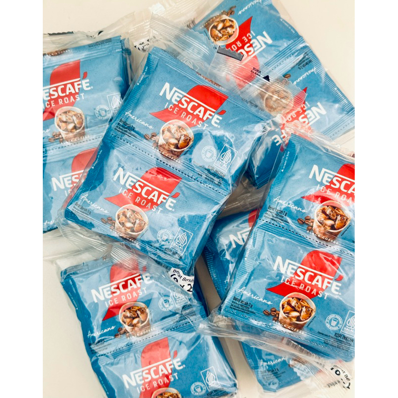 Jual Nescafe Ice Roast Americano kopi hitam instan isi 10 sachet (10x2g ...