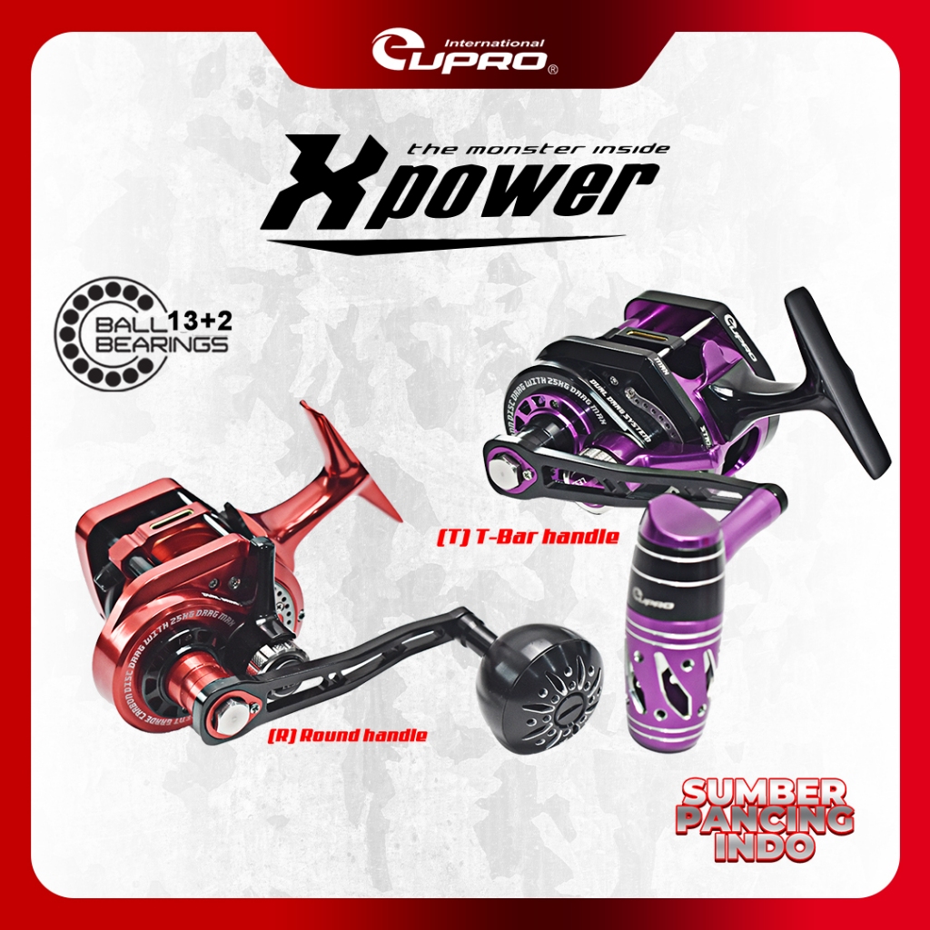 Jual EUPRO Reel Pancing Underhead X POWER Precision Machined Cut 6061-T6 Aluminum Body Max Drag ...