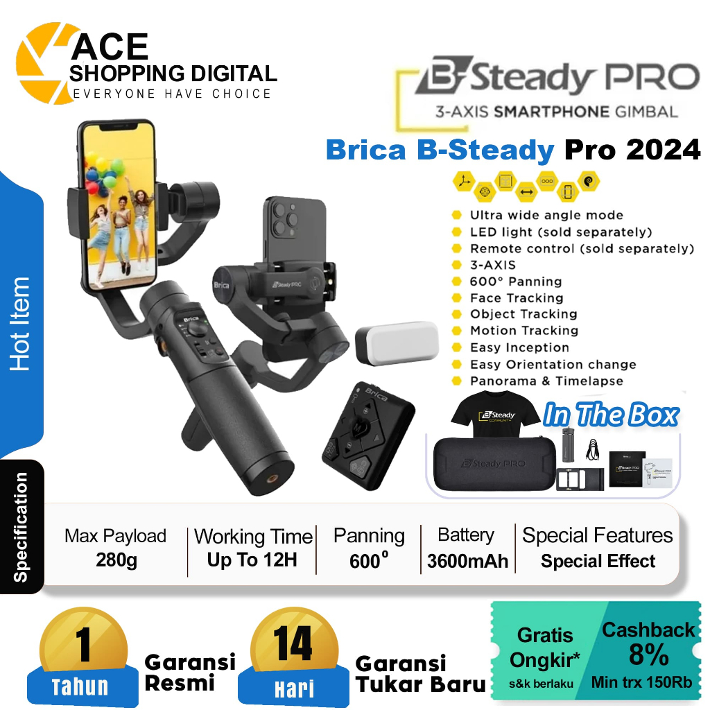 Jual Brica B-Steady PRO FREE Aksesoris Lengkap GARANSI RESMI | Shopee ...