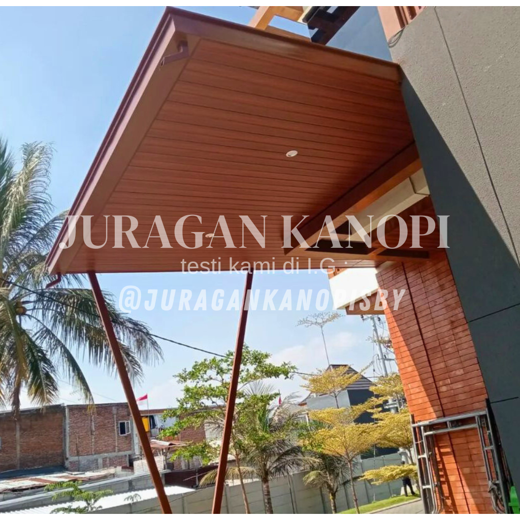 Jual Kanopi baja ringan atap spandek + plafon pvc modren/minimalis ...