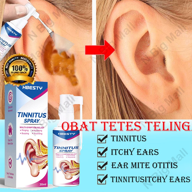 Jual Tinnitus Relief Spray Obat Tetes Telinga Pembersih telinga Obat ...
