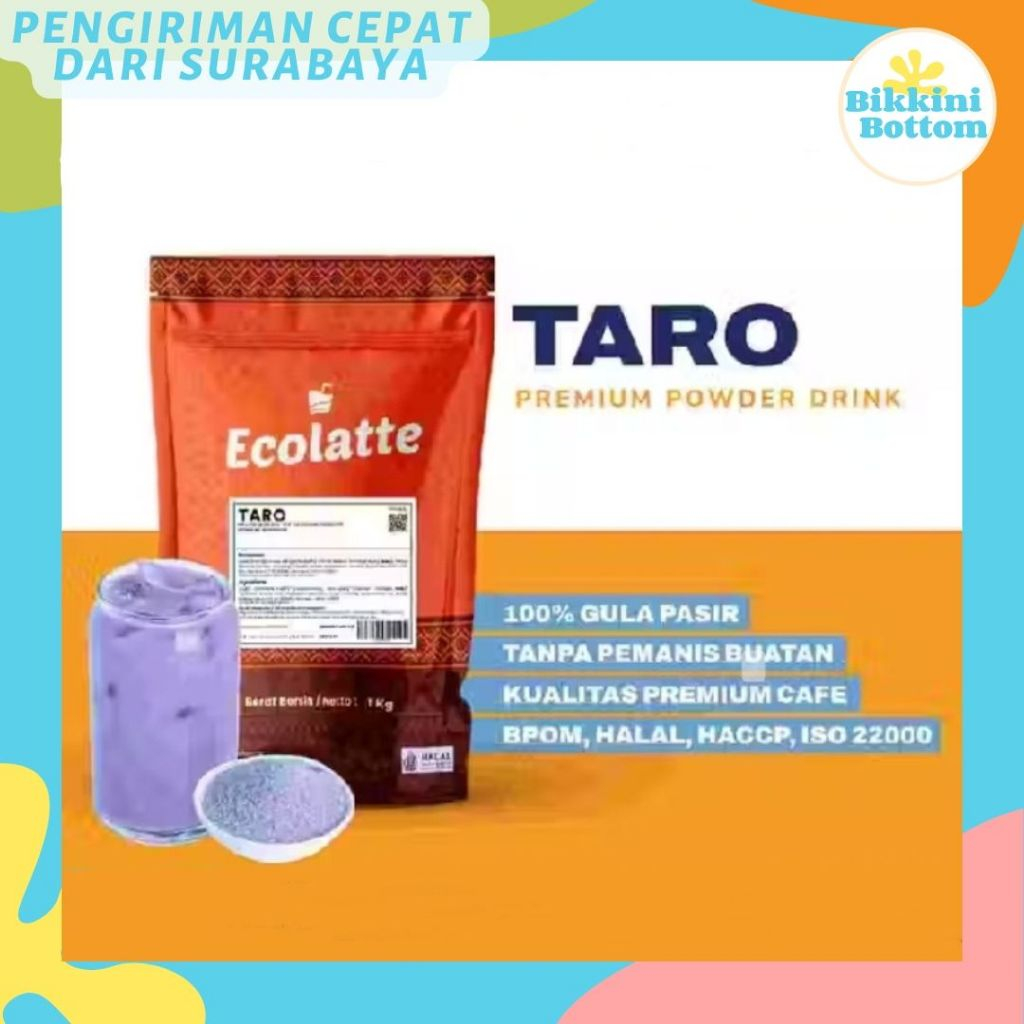Jual Bubuk TARO Ecolatte Premium 1kg Bubuk Minuman Rasa Taro Ecolatte ...