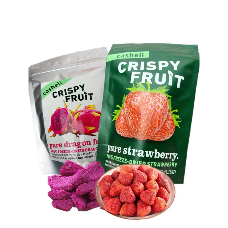 Jual casheli 100g Bundle of 2 Freeze-dried Dragon Fruit 50g + Freeze-dried Strawberry 50g ...
