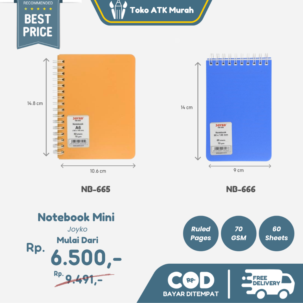 Jual Notebook Joyko NB-665 A6 / NB-666 A6 | Shopee Indonesia