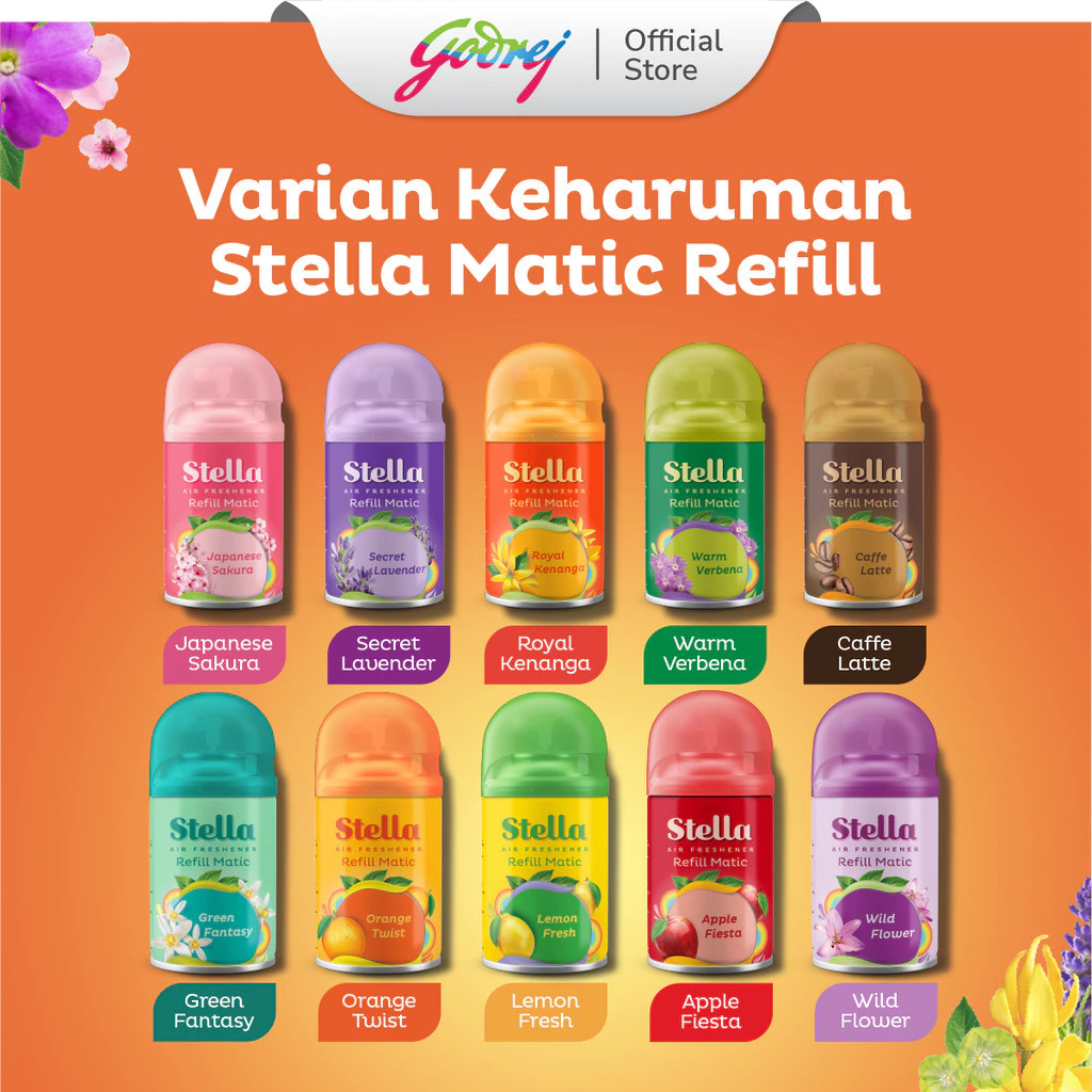 Jual Stella Automatic Spray Refill Paket Hemat 2x160ml | Shopee Indonesia