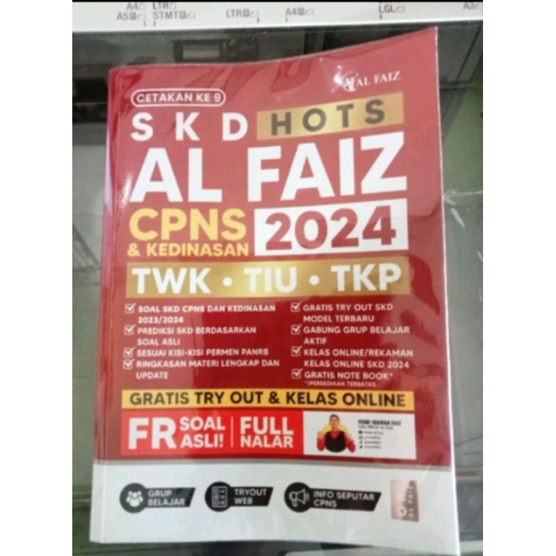 Jual Buku SKD HOTS AL FAIZ CPNS & KEDINASAN 2024 CETAKAN KE 9 TERBARU | Shopee Indonesia
