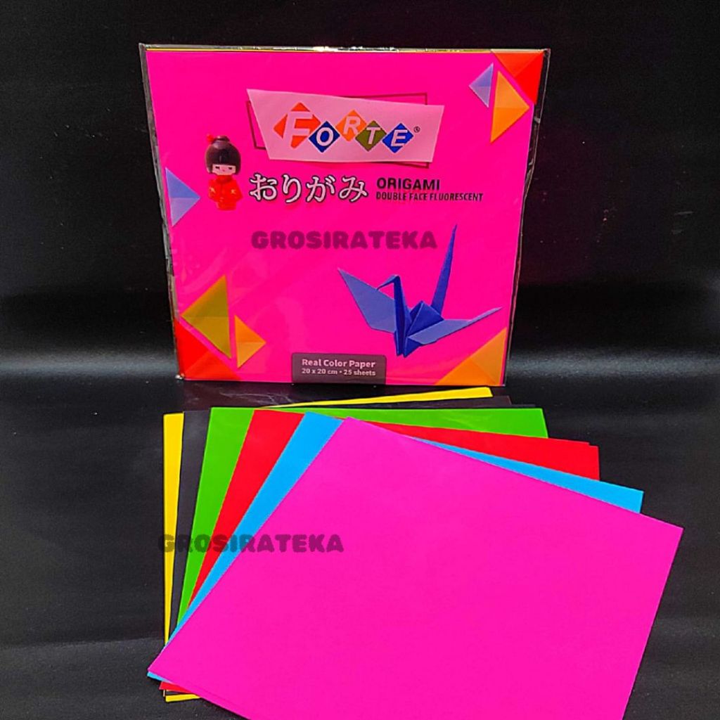 Jual KERTAS ORIGAMI, KERTAS LIPAT 20x20 FORTE | Shopee Indonesia