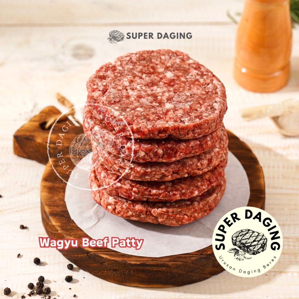 Jual Wagyu Beef Burger Patty Berbumbu 100g - Super Daging Malang ...
