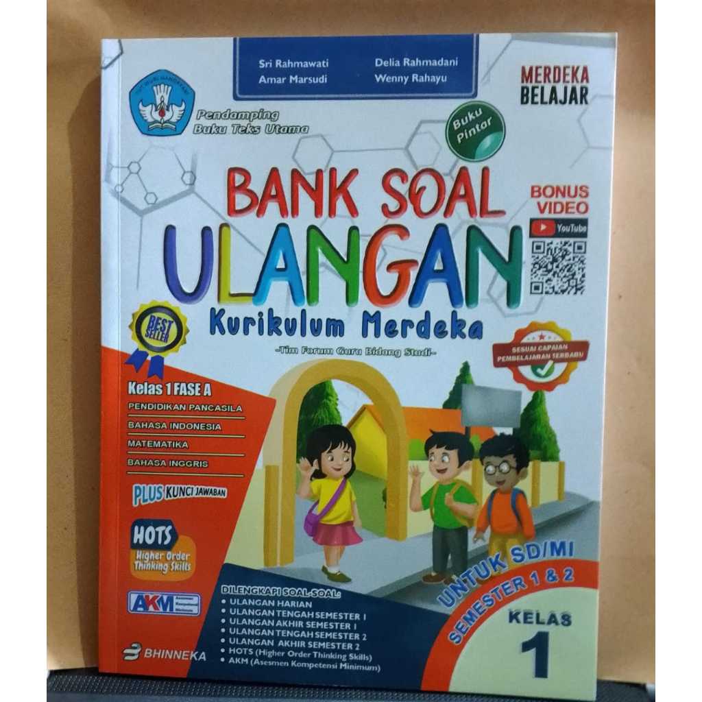 Jual Bank Soal Ulangan Kelas 1 Kurikulum Merdeka ( sesuai capaian pembelajaran terbaru ) SD/MI ...