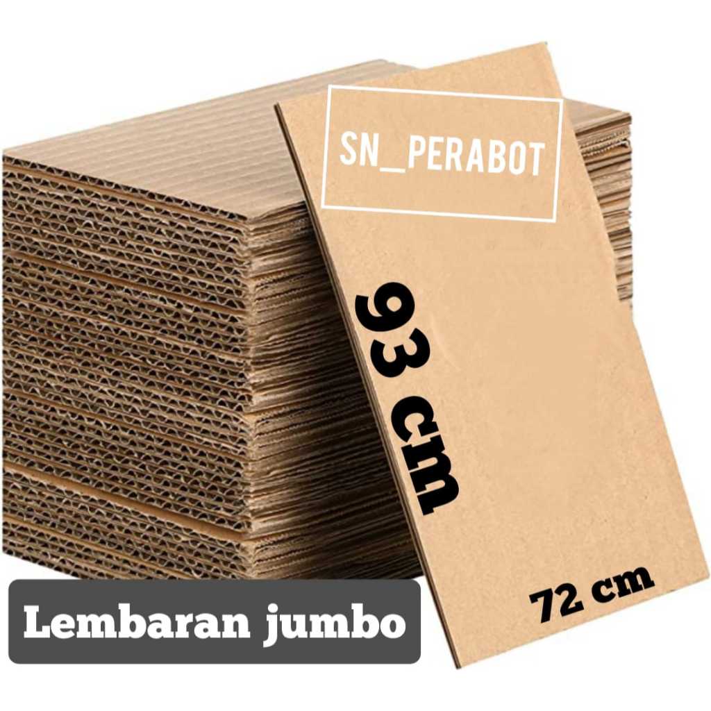 Jual JUMBO C-FLUDE 4 MM 72x93 CM / 93x72 cm Kardus Karton Lembaran 72 x ...