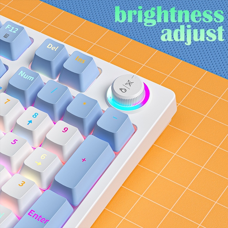 Jual ZIFRIEND ZA981 Keyboard Mechanical Mekanik Biru / Merah Switch ...