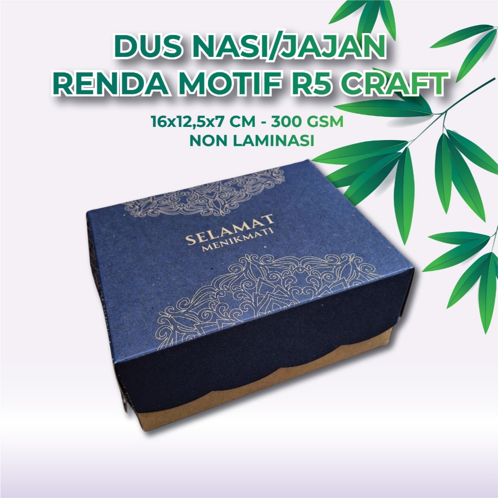 Jual DUS JAJAN/SNACK R5 MOTIF CRAFT NON LAMINASI RENDA | Shopee Indonesia