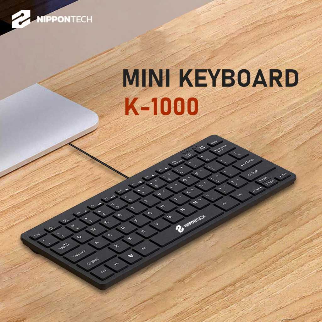 Jual Keyboard External PC / LAPTOP MINI K-1000 Nippontech Wired Baru ...