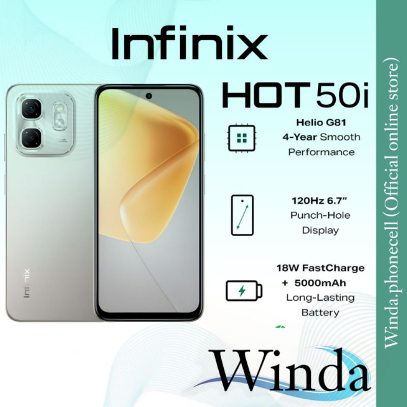 Jual Infinix Hot 50i Ram 6/128 | Shopee Indonesia