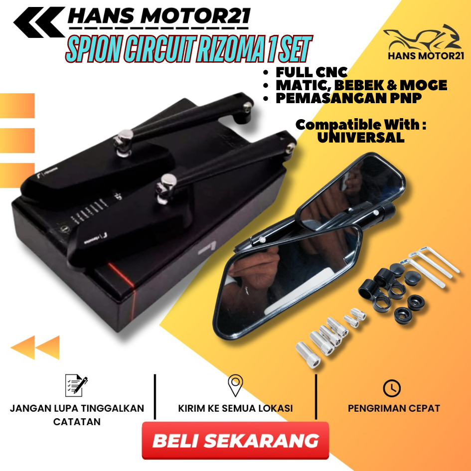 Jual SPION Rizoma Racing - Spion Circuit Black Series Kaca Biru Dan ...
