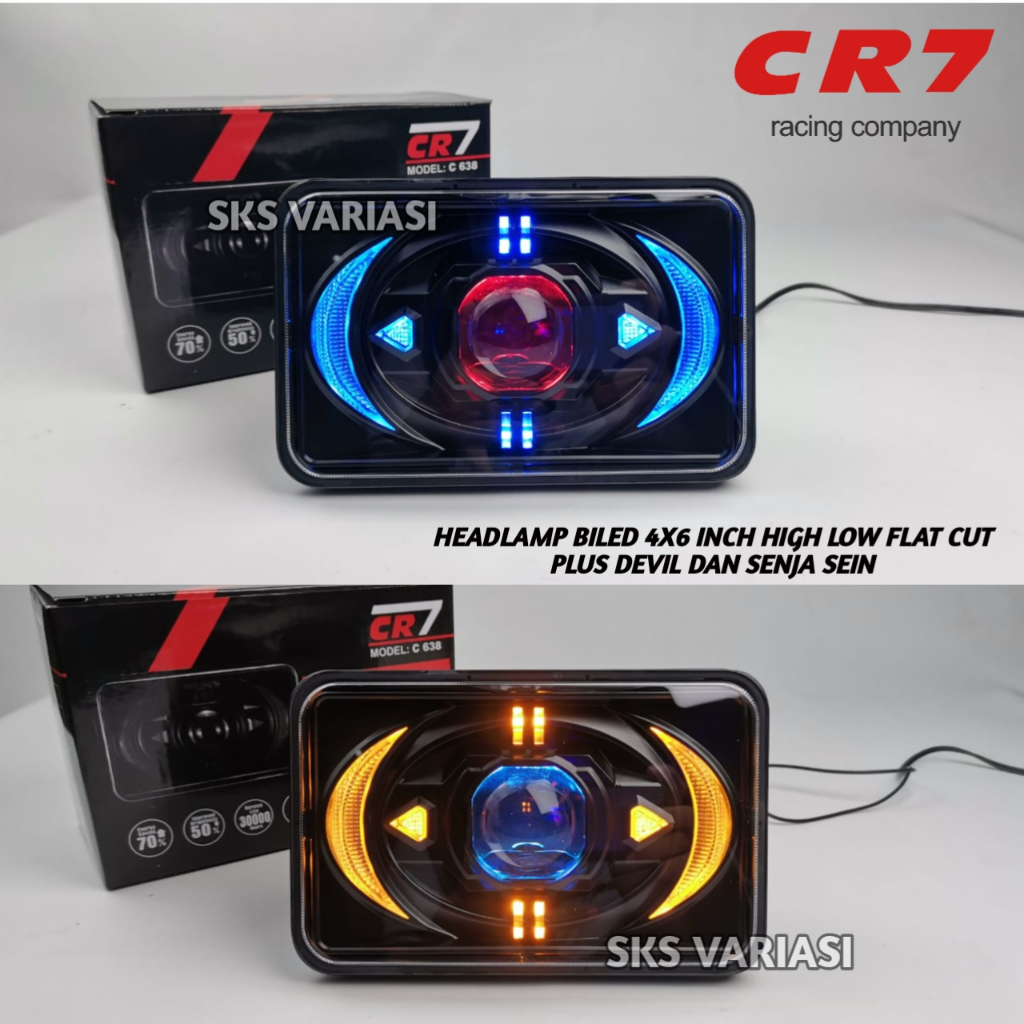 Jual Lampu Biled Kotak 4x6 Inch Rx King Model Kotak Biled CR7 Mobil ...