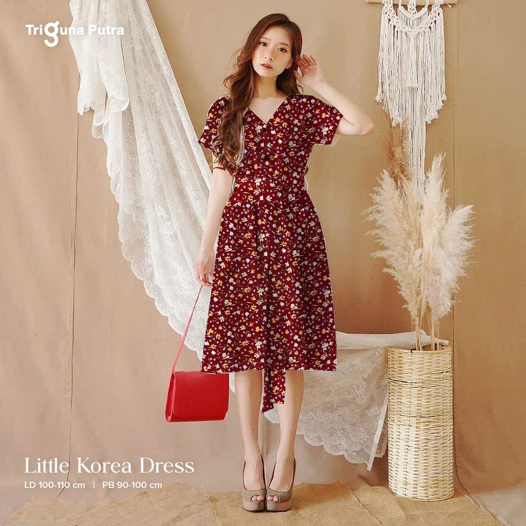 Jual MIDI DRESS RAYON KANCING DEPAN ELEGANT BAJU HANG OUT RAYON PREMIUM ...