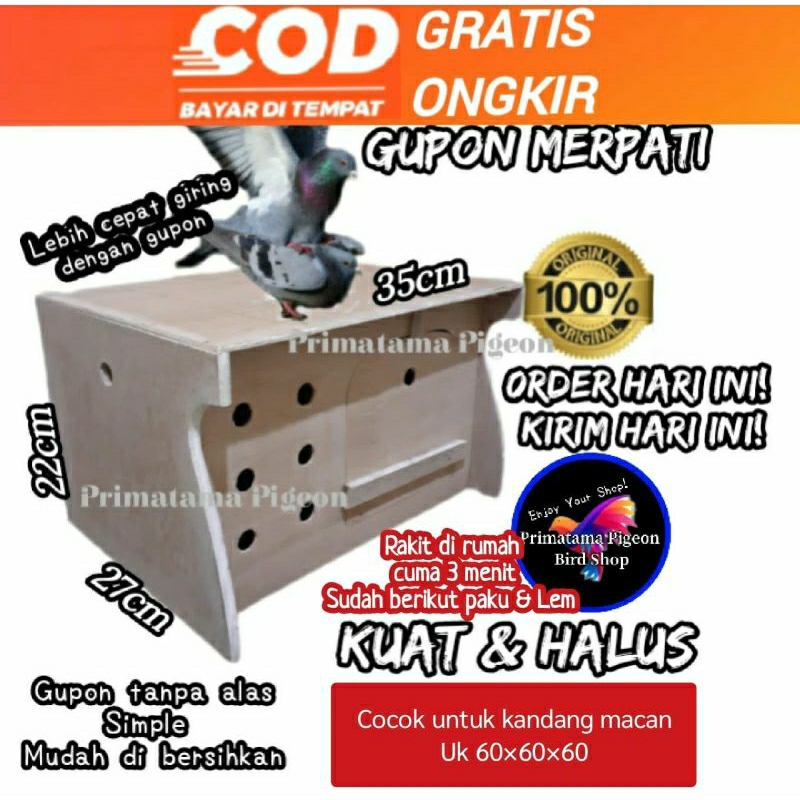 Jual Gupon Merpati Tanpa alas dan Slorok Kandang Gupon Burung Merpati ...