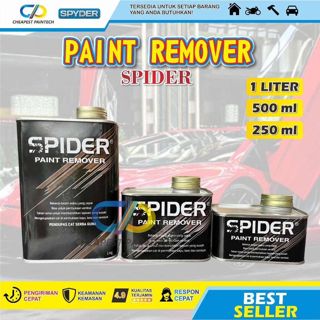 Jual Spider Paint Remover 1Kg ; 500 cc ; 250 cc | Shopee Indonesia