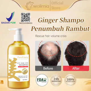 Jual Zwolimia Shampo Penumbuh Rambut Cepat Anti-rambut sampo Ginger Shampoo shampoo rambut ...