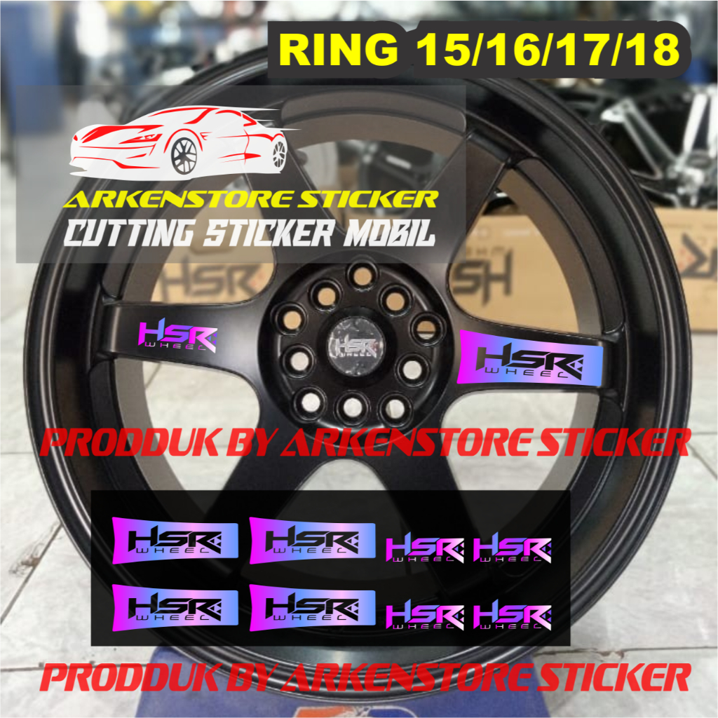 Jual STICKER STIKER VELK HSR WHEEL STIKER VOLK VELK MOBIL HSR WHEEL ...