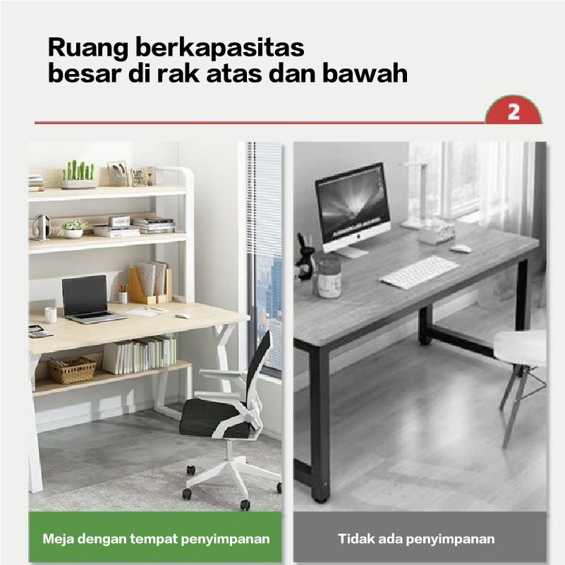 Jual E-TIFE Meja Belajar Dengan Rak Meja Kerja Meja Komputer Meja ...