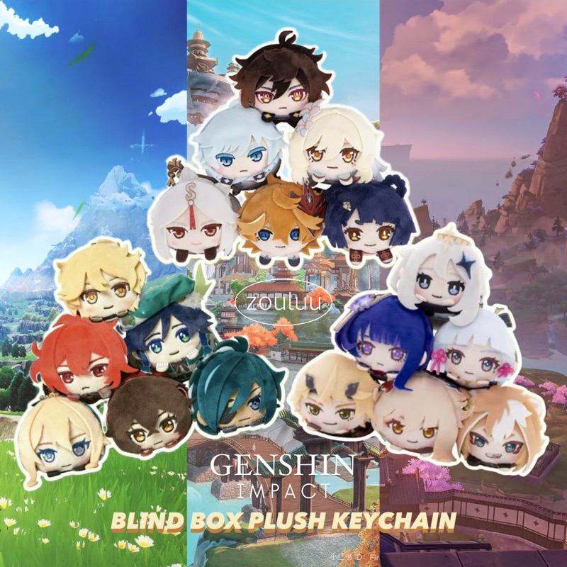 Jual Genshin Impact Official Mihoyo Blindbox Plush Keychain Mystery ...
