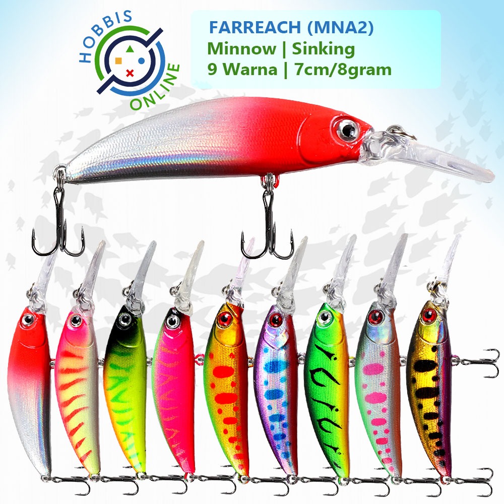 Jual Minnow Lure Umpan Pancing Casting 7cm 6g FarReach (MNA2) Fishing ...