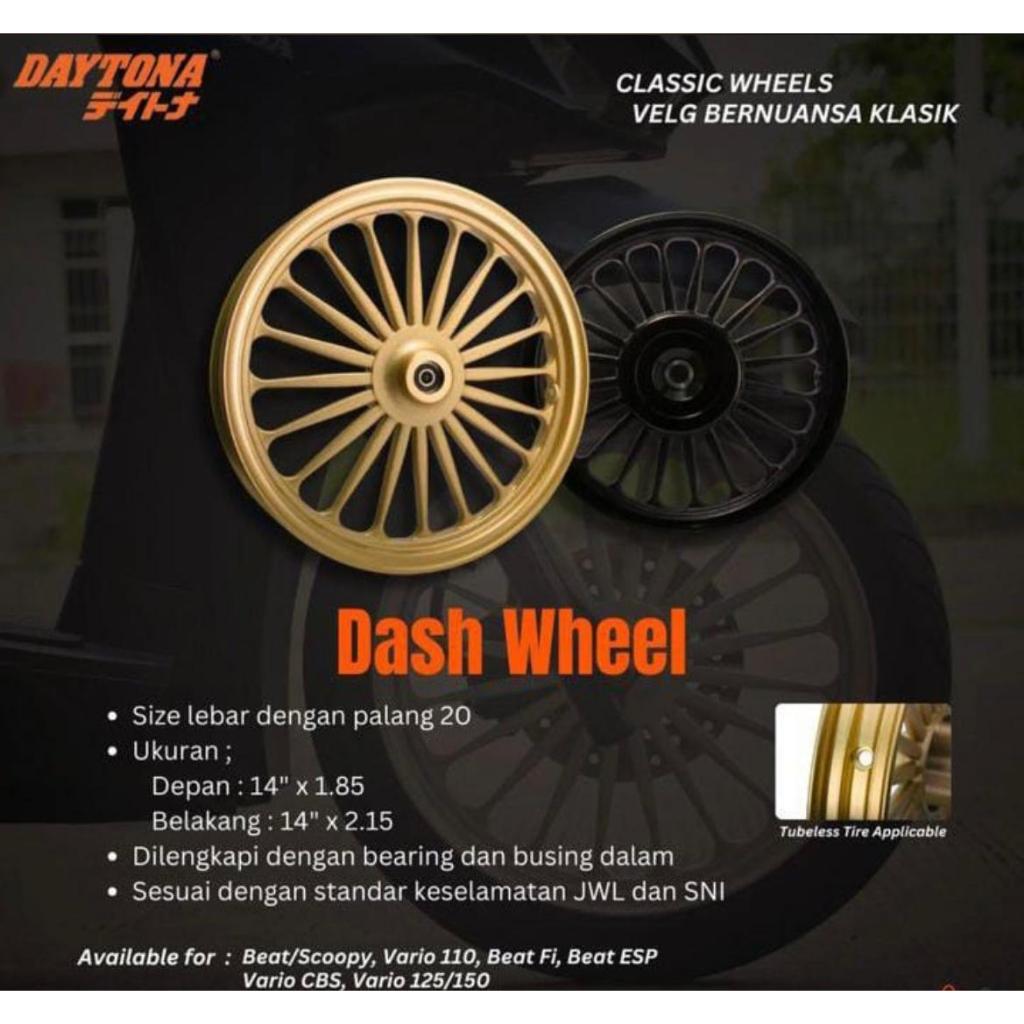 Jual Velg Daytona dush wheel palang 20, untuk motor honda Beat, Beat Fi ...