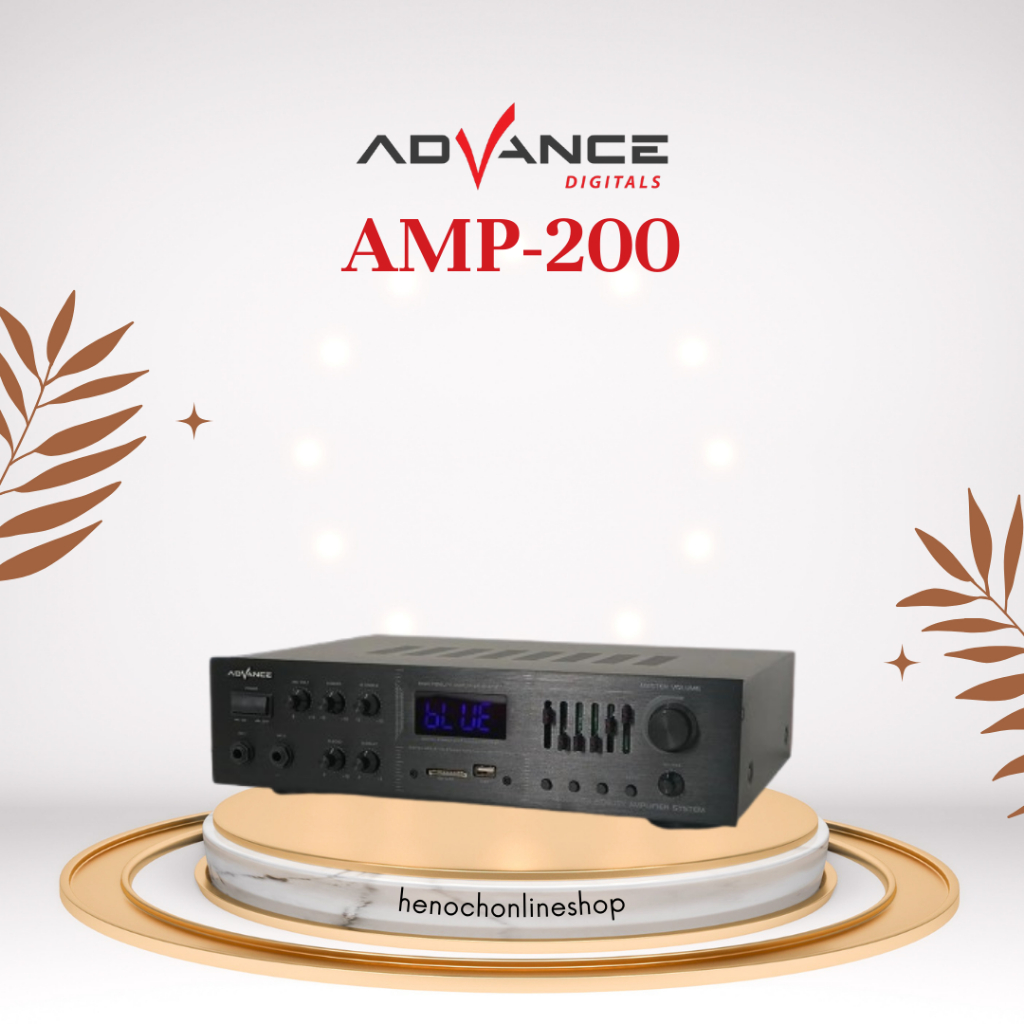 Jual ADVANCE AMP-200 High Fidelity Amplifier Sound System Ampli Karaoke ...