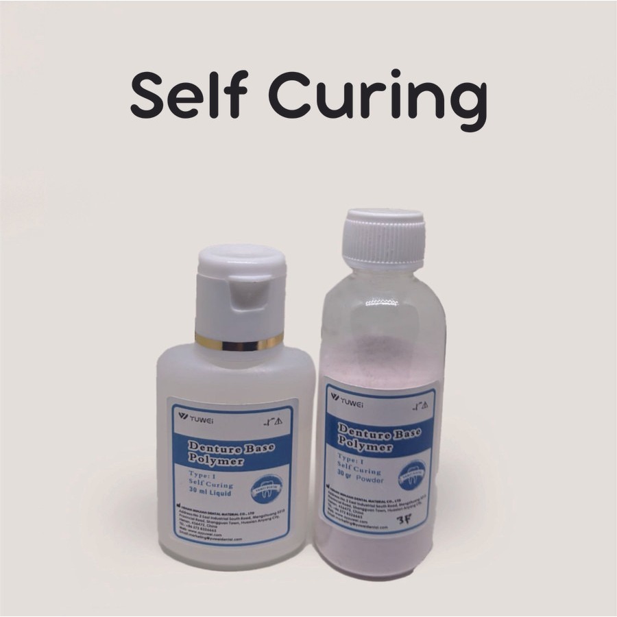 Jual Paket Bubuk Acrylic Self Curing / SC Powder 30gr + Liquid 30ml ...