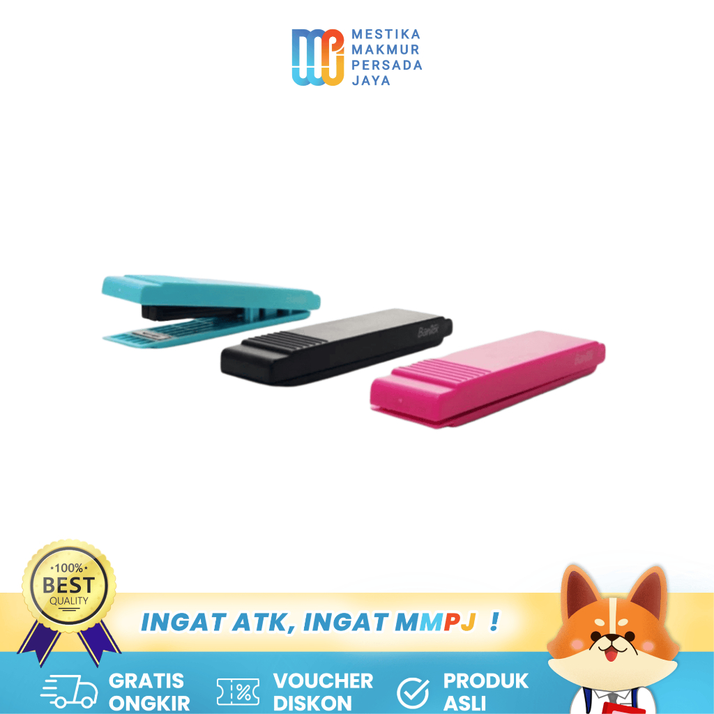 Jual Bantex Stapler Mini Slim - Stapler Ringan & Kompak (Hitam/Biru ...