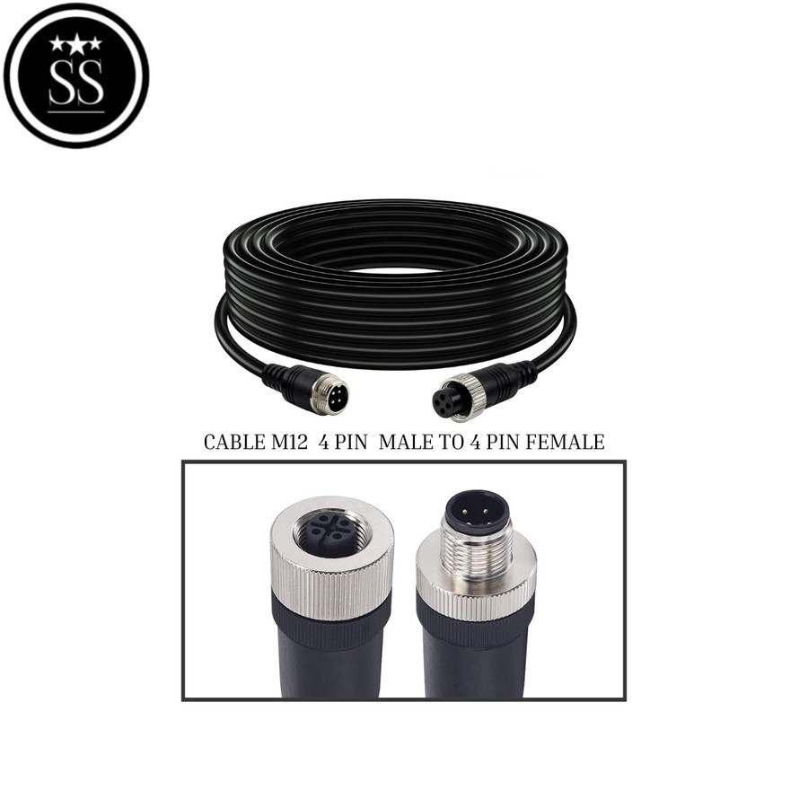 Jual Cable M12 4 Pin Male to 4 Pin Female 24 AWG /Kabel Konektor ...