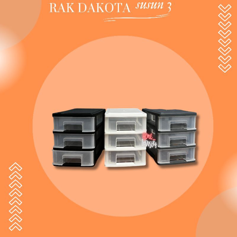 Jual laci Mini Container Dakota SUSUN 3 WARNA RANDOM/ Rak Mini Susun 3 ...