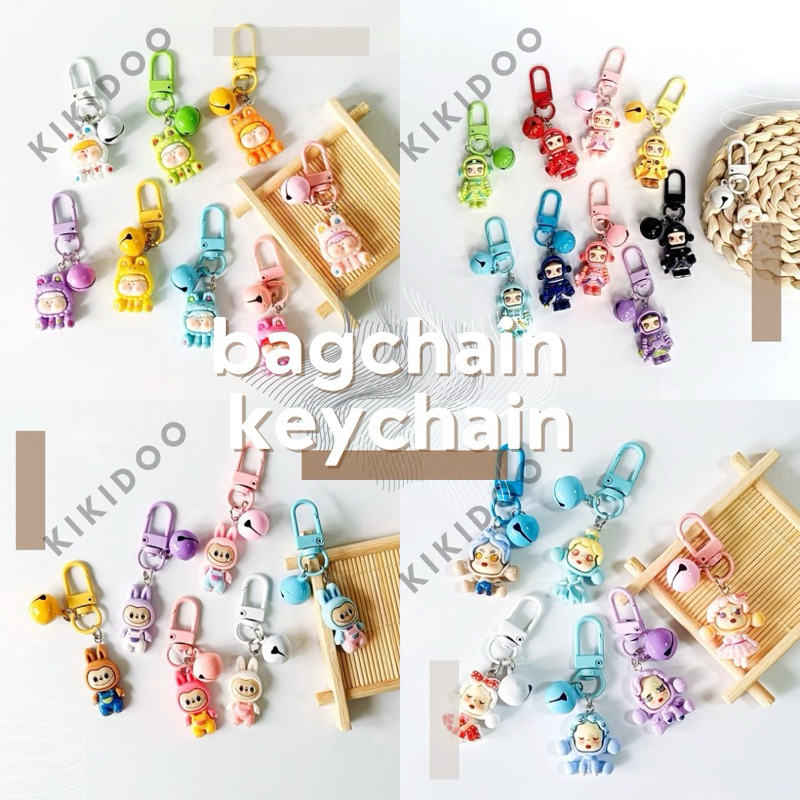 Jual Kikidoo Bagchain Keychain Karakter Viral 2024 Labubu/lilith/crybaby/powerpuff | Shopee ...