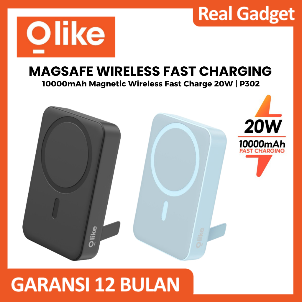 Jual OLIKE Powerbank P302 Magnetic Wireless Quick Charge 10000mAh | Power Bank Magsafe Fast ...