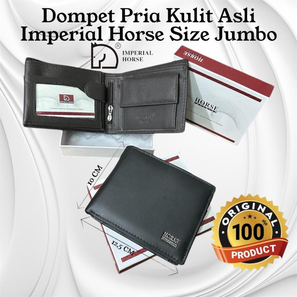 Jual Dompet Pria Kulit Asli Model Biasa Ukuran Jumbo Imperial Horse ...