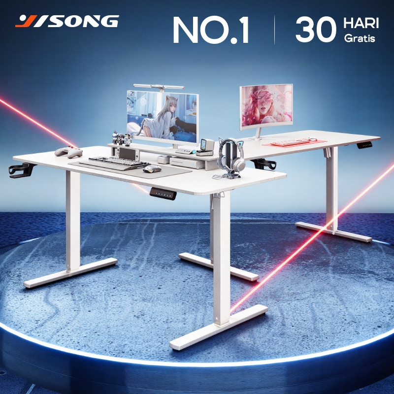 Jual 【Uji Coba Gratis 30 Hari】YISONG Meja Angkat Listrik/Meja Komputer ...