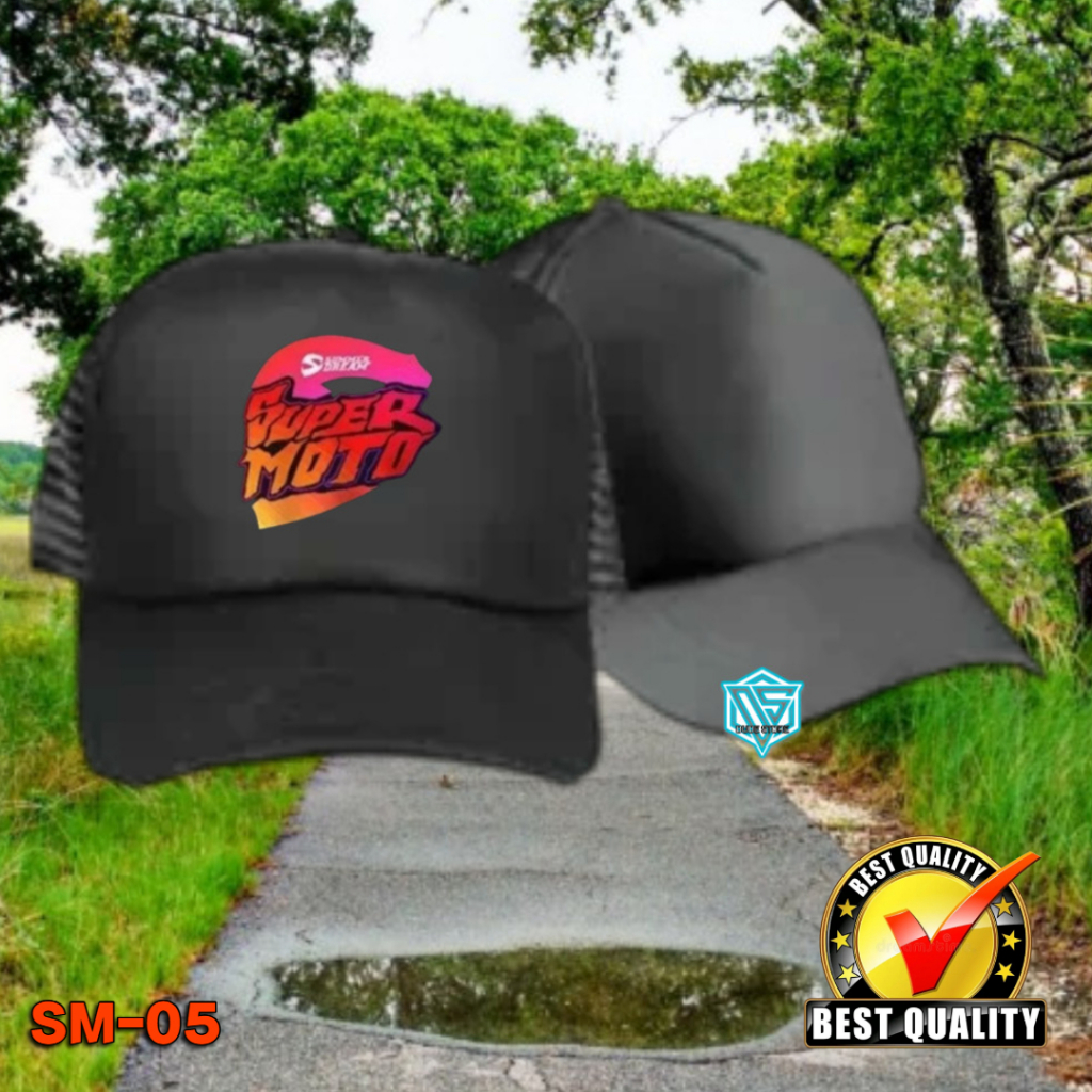 Jual TOPI TRUCKER SUPERMOTO VARIAN MOTIF BISA REQUEST DESAIN TRENDY ...