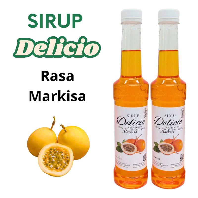 Jual SIRUP Delicio Rasa Markisa kemasan pet 450 ml | Shopee Indonesia