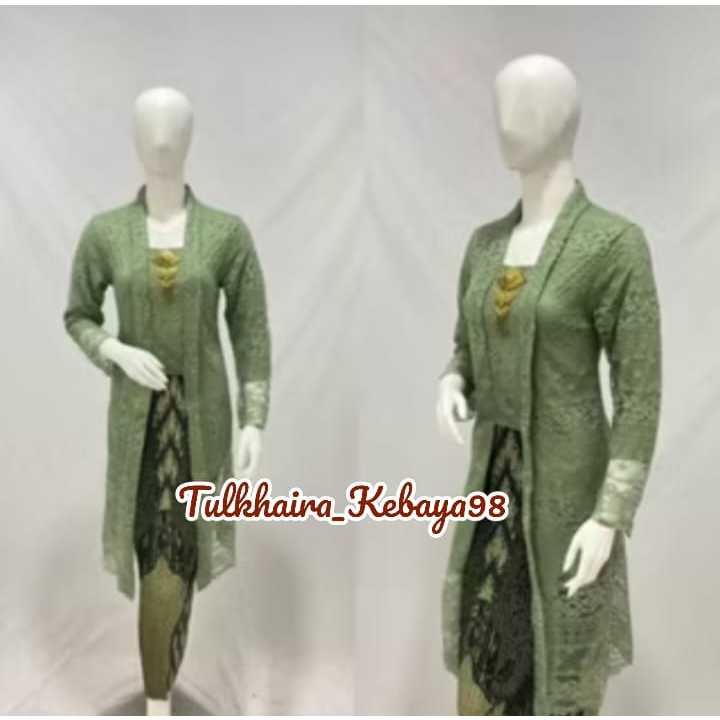 Jual Kebaya Modern Kebaya wisuda model kutu baru tunik bahan brokat | Shopee Indonesia