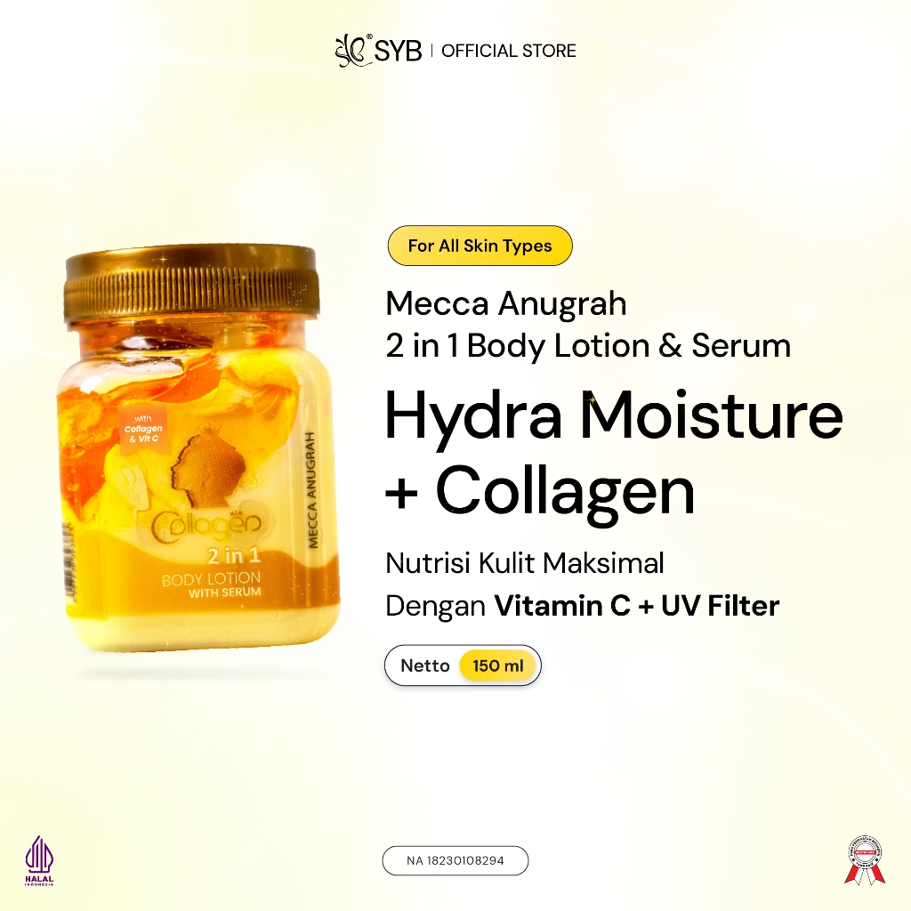 Jual MECCA ANUGRAH 2IN1 BODY LOTION WITH SERUM (+ COLLAGEN & VITAMIN C ...