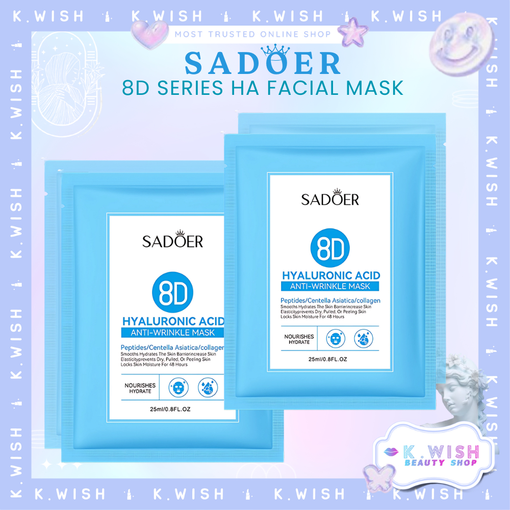 Jual SADOER 8D Series HA Sheet Mask Masker Wajah Premium Original SR060 | K.Wish beauty shop ...