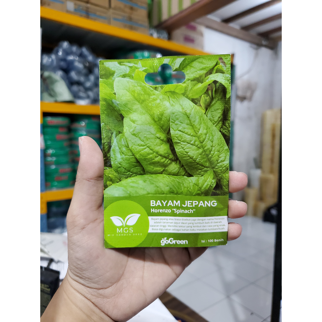 Jual Benih Bayam Jepang Horenso/Horenzo-Benih Japanese Spinach Horenzo ...