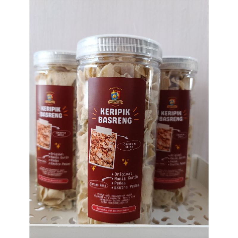 Jual Basreng Rasa Original 250 gram Kemasan Toples 1300 ml | Shopee ...