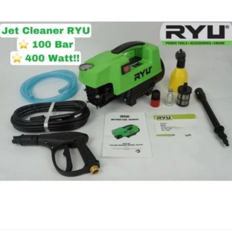 Jual ORIGINAL RYU RPW 100 MESIN JET CLEANER MOBIL MOTOR AC MESIN CUCI ...