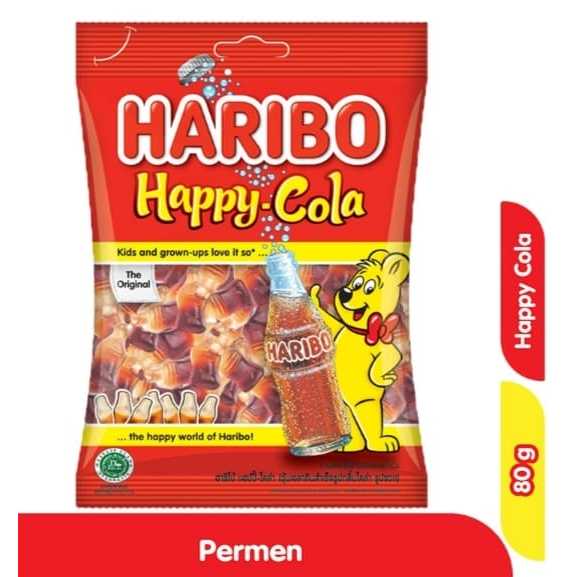 Jual Haribo Happy-Cola Permen 80g Haribo Happy-Cola Permen Jeli Rasa ...
