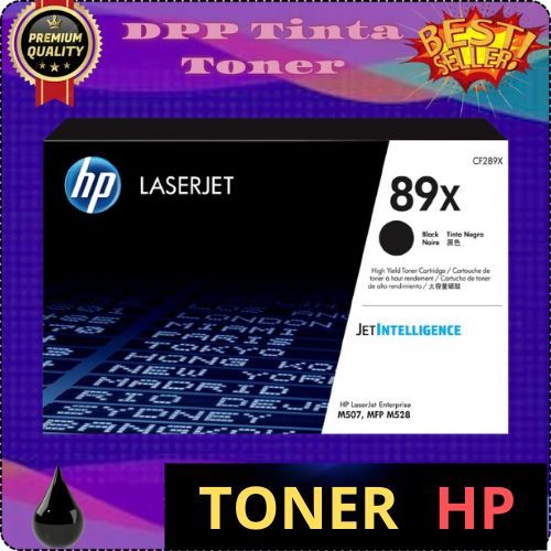 Jual Cartridge Toner Laserjet HP 89X (CF289X) Black Printer LaserJet ...