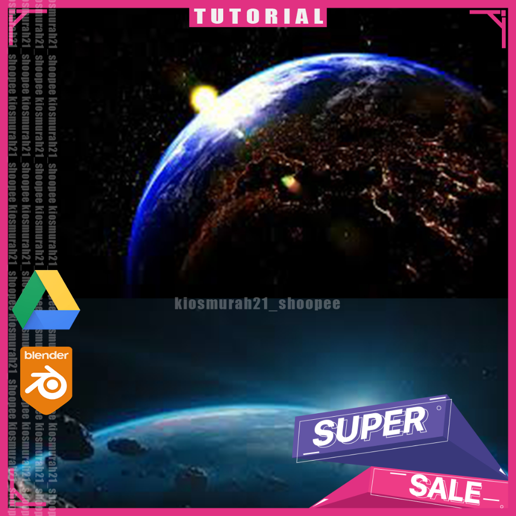 Jual Blender 3D - Create A Space Scene in Blender 3D 3D Blender ...